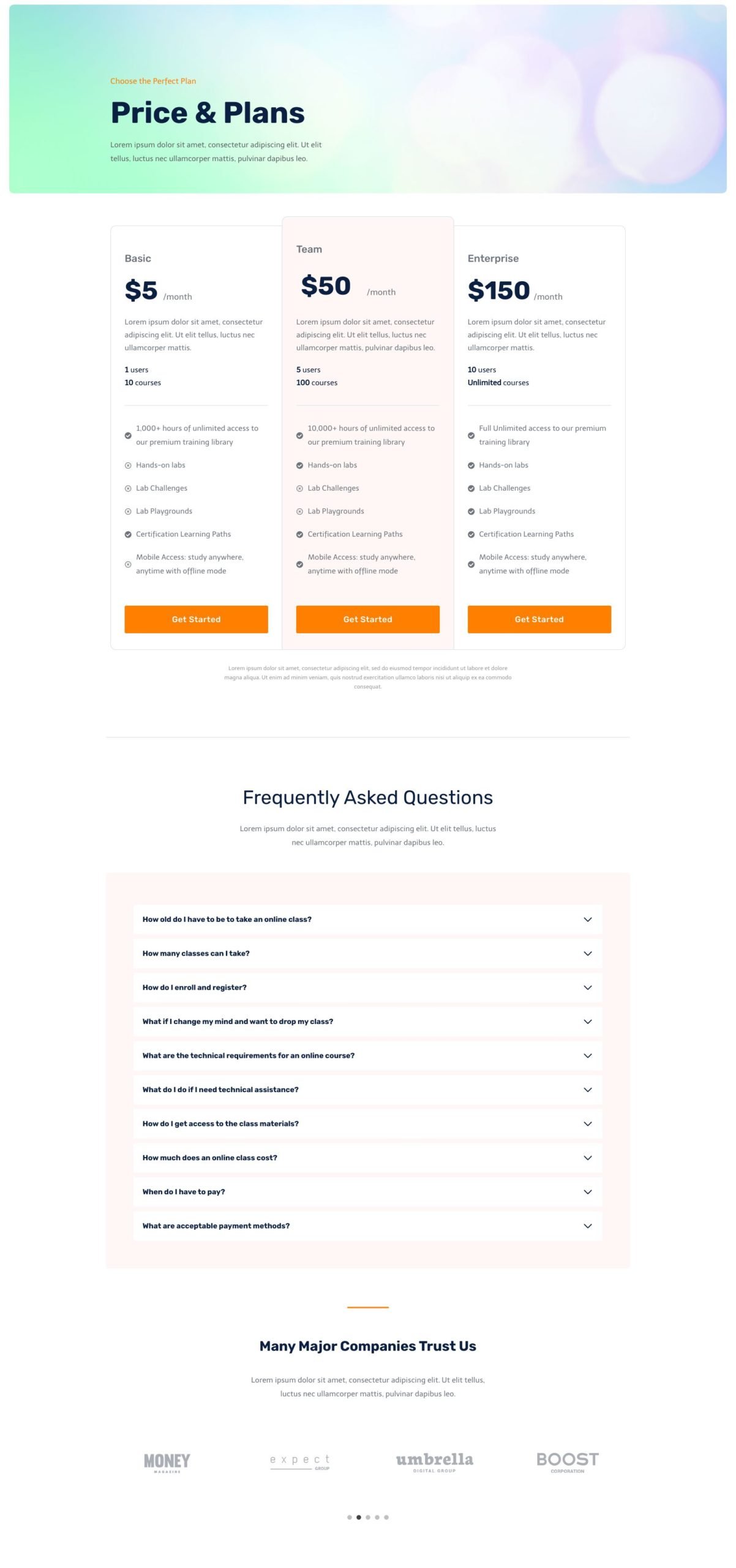 Pricing - Solar Start